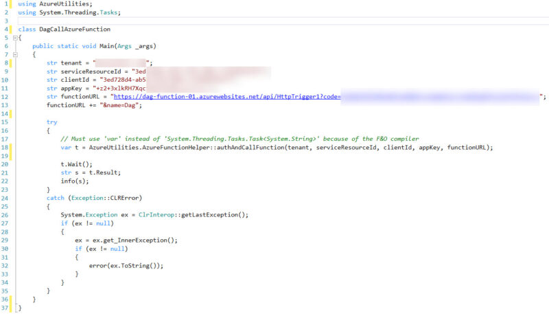 Call an Azure Function from Dynamics 365 for Finance and Operations ...
