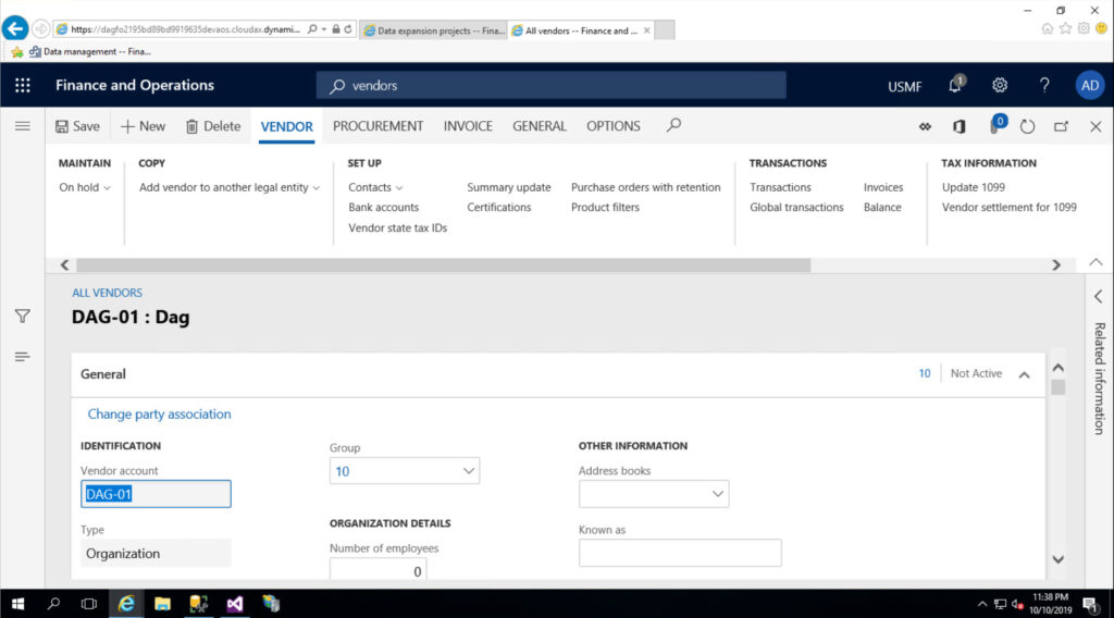 D365FO-FinOps-Data-Expansion-Tool-Tracing-Vendor-Creation – Dag ...