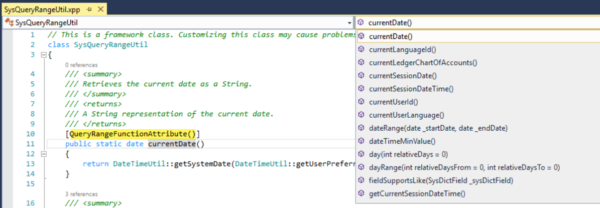 The Utility of Query Range Functions - Dynamics 365 for Finance ...